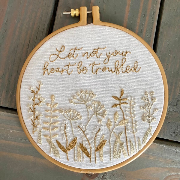 Wildflowers Meadow Embroidery Pattern + Video Tutorial, Beginner ...