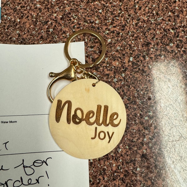 Diaper Bag Tag, Custom Name Keychain, Gift for New Mom - Etsy