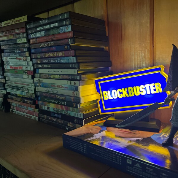 Blockbuster Lighted Sign - Etsy