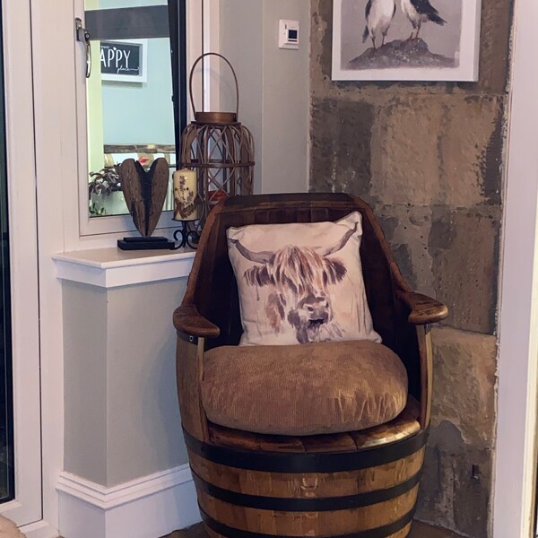 Cask Armchair - “the Hogs Head” With Stave Feet and Spinner! - Etsy UK
