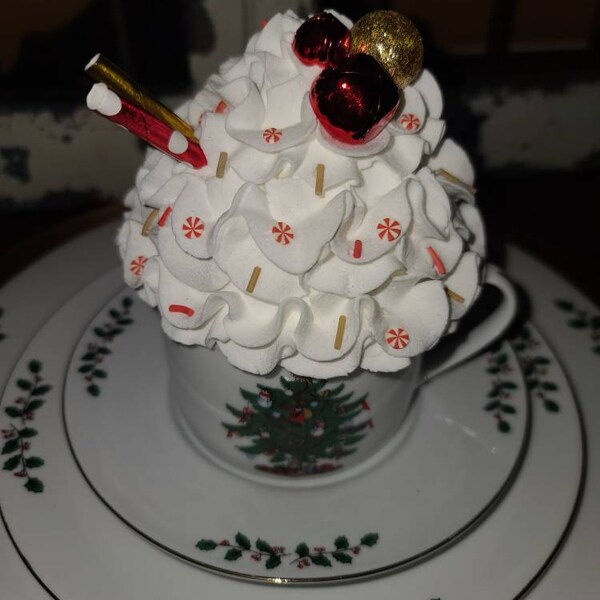 Christmas Holiday Mug Topper Christmas Mug Topper Whipped Cream Mug ...