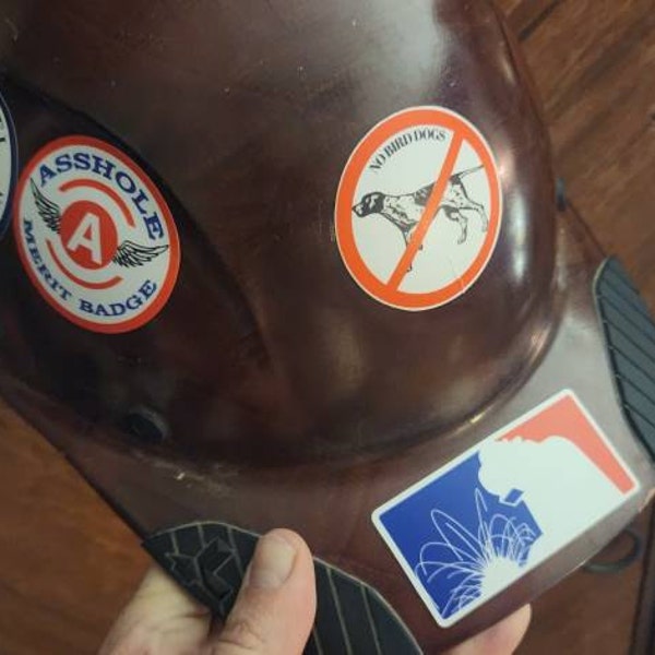 Blue Collar Bougee Hard Hat Sticker Decal Waterproof Gift for Husband ...