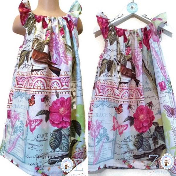 Angel Sleeve Top/dress Sewing Pattern With Flutter Sleeves Nb-12 Girls ...