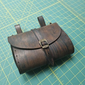 Leather Scroll Case for LARP, Document Tube for Cosplay, Medieval ...
