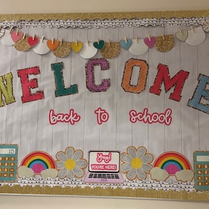 Back to School Bulletin Board With Fun Back to School Activity - Etsy