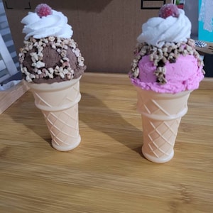 Fake Mini Ice Cream Cones, Realistic Ice Cream, Ice Cream Cone Decor ...