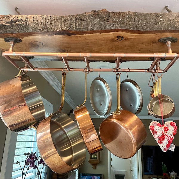 Copper Pot Rail, Copper Pot Rack - Etsy