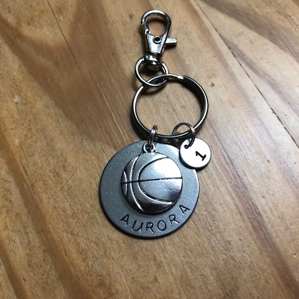 Personalized Basketball Keychain, Basketball Gift, Team Gift, Girl's ...