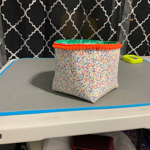 Fabric Baskets PDF Sewing Pattern 25 Sizes Fabric Box Pattern, Storage ...