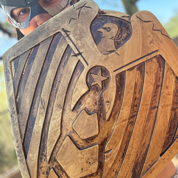 Captain America Shield Prototype Shield Steven Rogers Cosplay 1/1 Scale ...