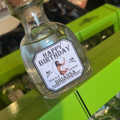 Custom Patron Label, Liquor Label, Graduation Bottle Labels, Grad Gift ...