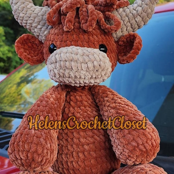 Crochet 3 in 1 Cow, Highland Cow, Longhorn Pattern - Etsy