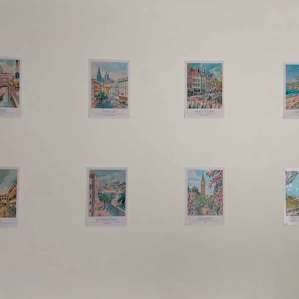 Set of 7 Modern Wonders of the World DIGITAL DOWNLOAD Prints, City ...