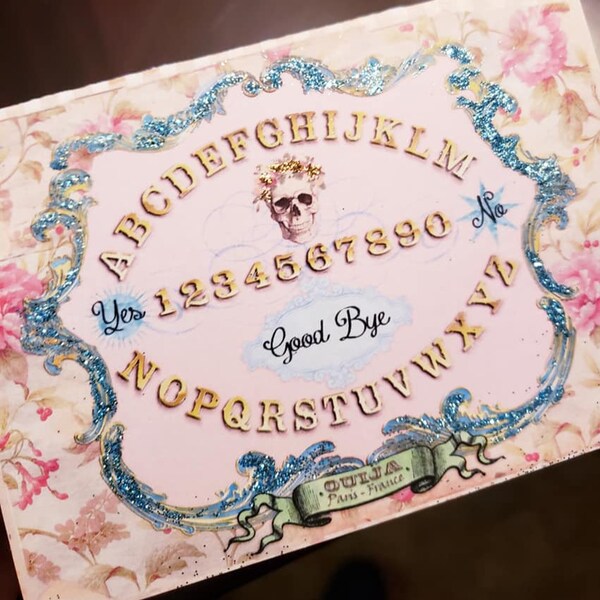 FRENCH OUIJA Board Halloween Spirit Talking Large Vintage Paper Craft ...