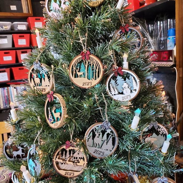 Christmas Tree Décor Bundle 30 Different Designs Christmas Balls Craft ...