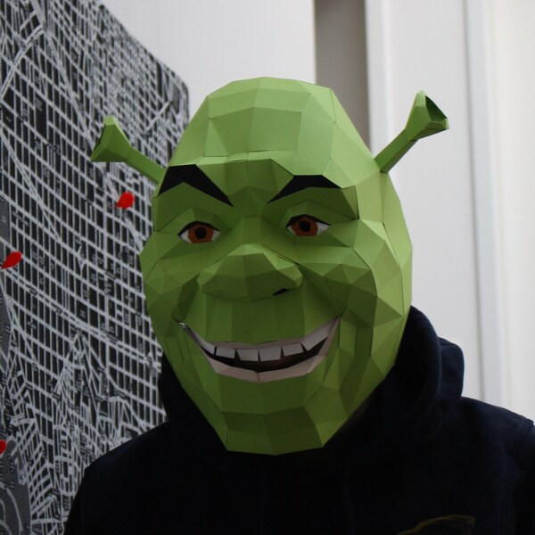 SHREK MASK Diy - Etsy