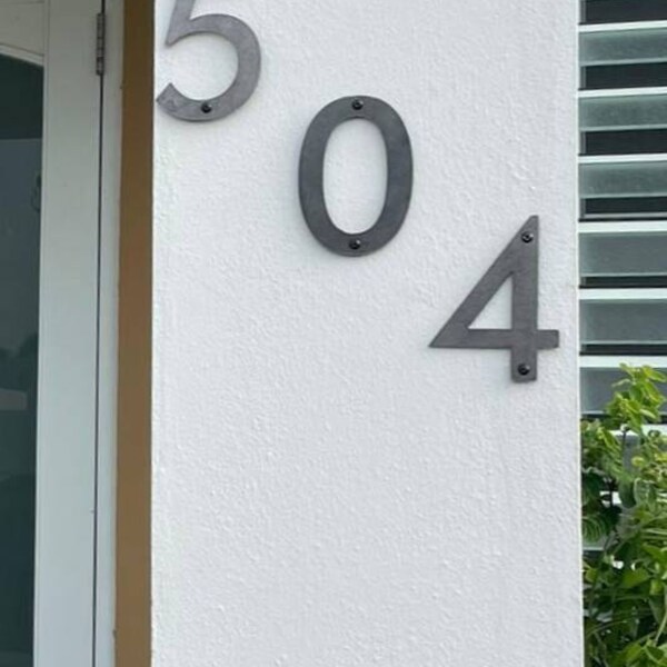 Modern Metal House Numbers & Letters | Individual House Numbers ...