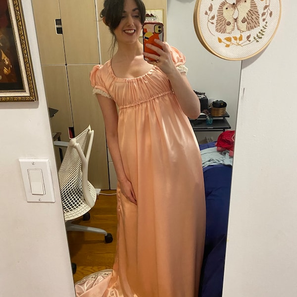 Digital PDF Pattern for Regency Dress - Drawstring Neckline and Waist ...