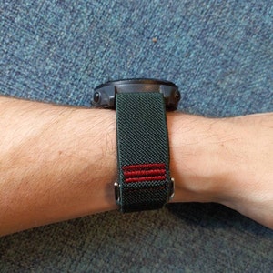 Multicolor Nylon Fabric Smart Watch Band Sport Fitness Quick on Loop ...