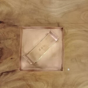 Solid Copper Box and Lid, Custom Stamping. Handmade. Wedding ...