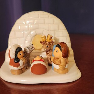 Handmade Unique Unusual Ceramic Nativity Set Characato Small Nativity ...