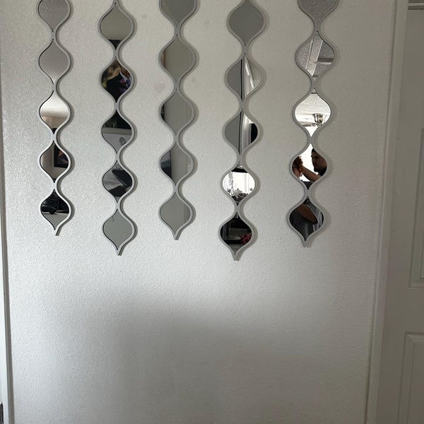 Decorative Wall Mirrors, Mirrored Acrylic Wall Decor, Bronze Frame ...