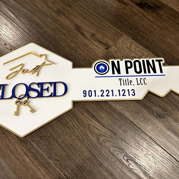 Just Closed on My New Home, Key Sold Sign, Closing Photo Prop, Modern ...