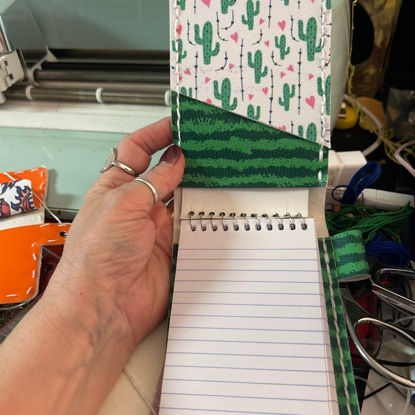 A7 Notebook Cover Pattern SVG Template, 3" X 5" Leather Journal, Pocket ...