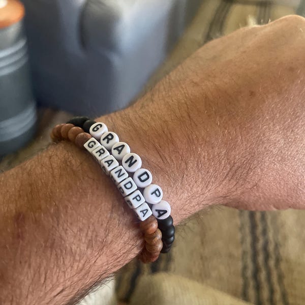 Dad Bracelet / Father Bracelet / Dad Gift / Best Dad Bracelet / Fathers ...