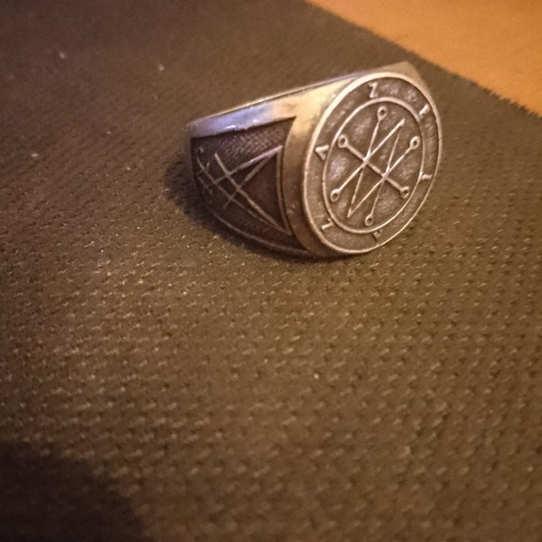 Azazel Sigil Demon Ring Occult Gothic Satanic Jewelry - Etsy