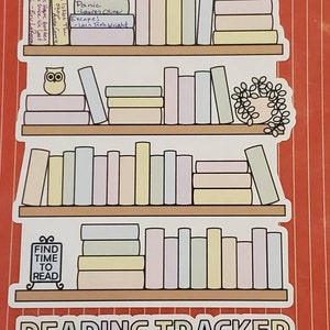 Book Log Sticker 4.4w X 5.9h Log Title | Etsy