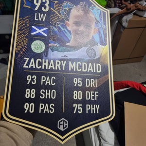 Personalised FIFA Card Football Gift ICON Father's Day FIFA 23 Football ...