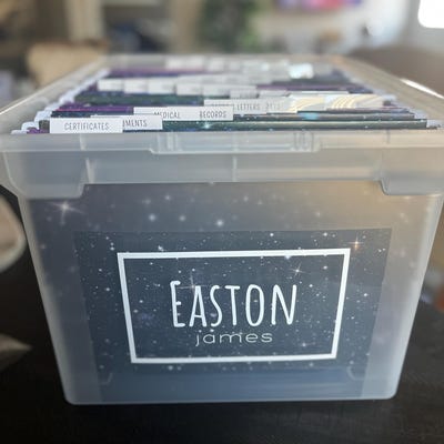 College Filing System Dorm Room Organization School File Folder Labels ...