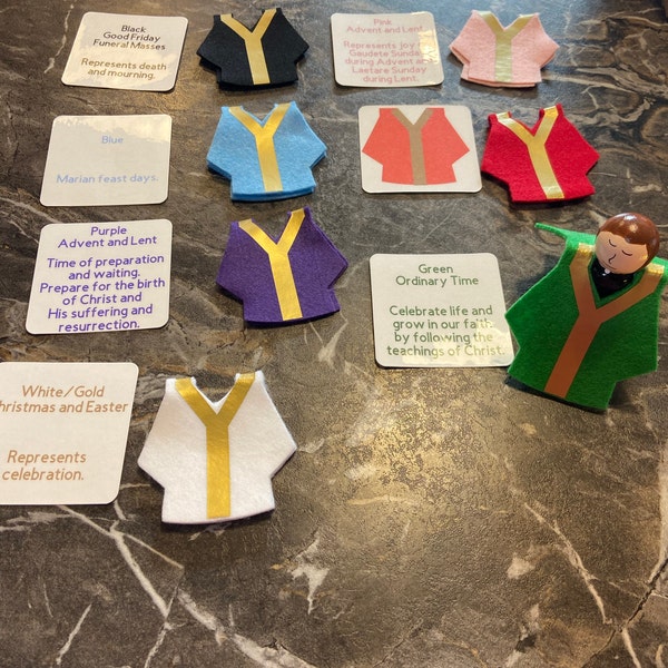 Priest Peg Doll With Vestments - Liturgical Vestments - Etsy