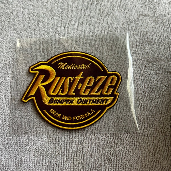 Rust-eze Logo Cars Movie Embroidered Iron-on Patch - Etsy