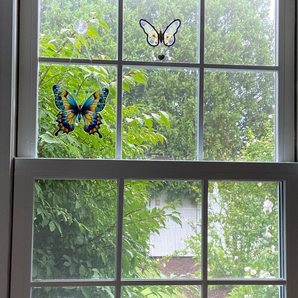 Flying Owl ACRYLIC Window Hanging, Artistic Owl Decor, Owl Home Gift ...