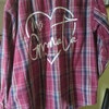 Custom Heart Flannel Shirt | Established Year Bridal Flannel | Wedding ...