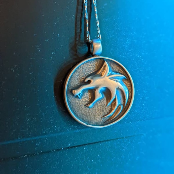 925 Sterling Silver Wolf Necklace Pendant Amulet Jewelry With Chain - Etsy
