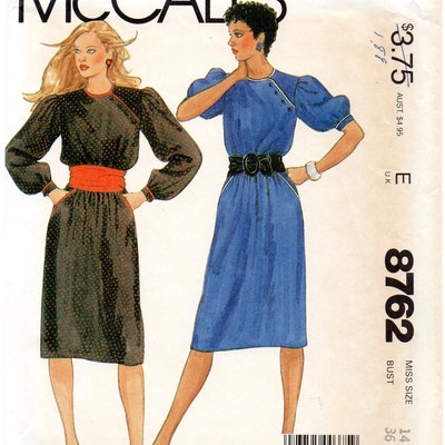 Simplicity 7087 Vintage Sewing Pattern From 1967: Misses Dress or ...