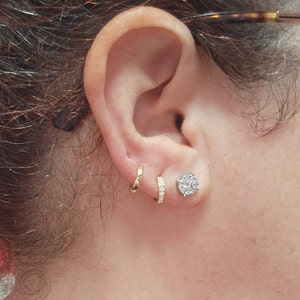 Black Front Back Earrings Black Ear Jacket Dainty Ear Jacket Gold ...