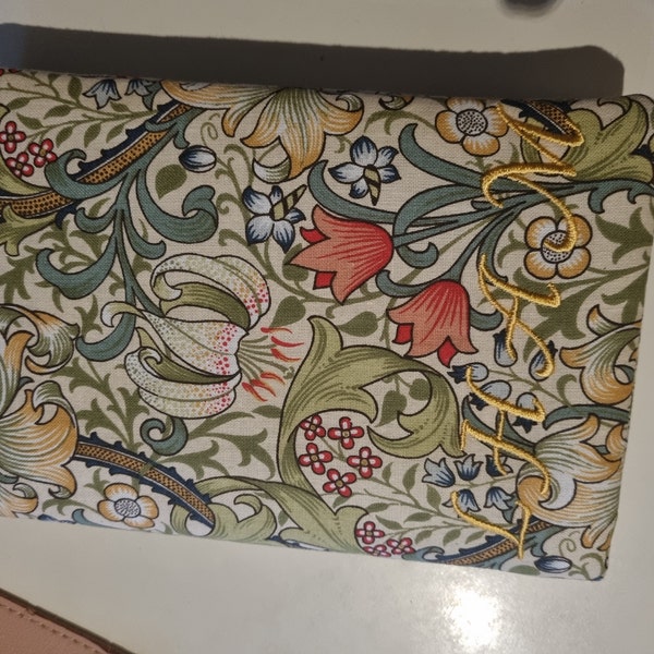 Blue Strawberry Thief Book Sleeve With Closure and Front Pocket – Two ...