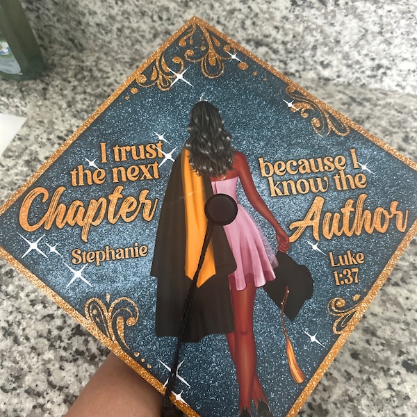 Custom God Bible Verse Graduation Cap Topper, Personalized Christian ...