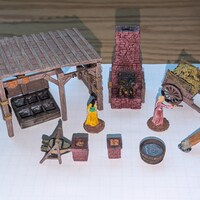 Miniature Blacksmith Tools 15mm 28mm 32mm for D&D Terrain, Dnd Forge ...