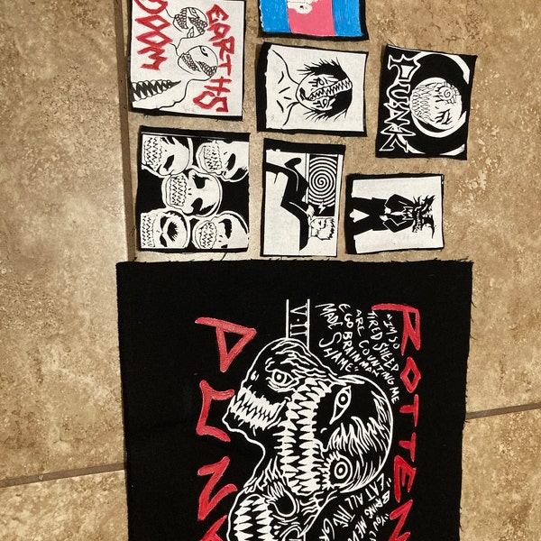 Hand Made Punk Patches - Etsy