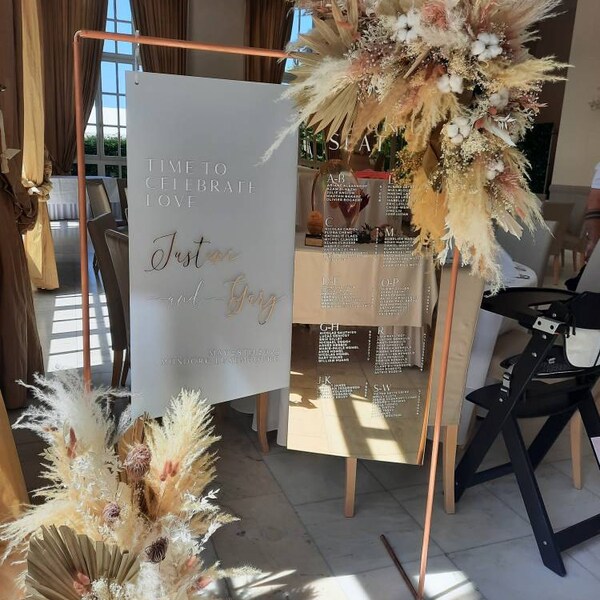 Copper Stand - Copper Wedding Welcome Stand - Copper Arbor - Wedding ...