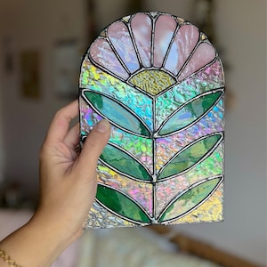 Flower Stained Glass Pattern Stained Glass Pattern Digital - Etsy