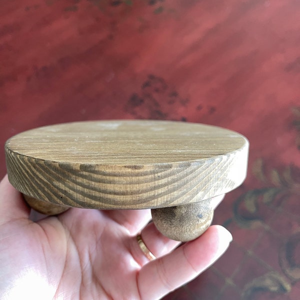 Mini Wood Stand / Wooden Stand for Tiered Tray / Farmhouse Riser / Mug ...