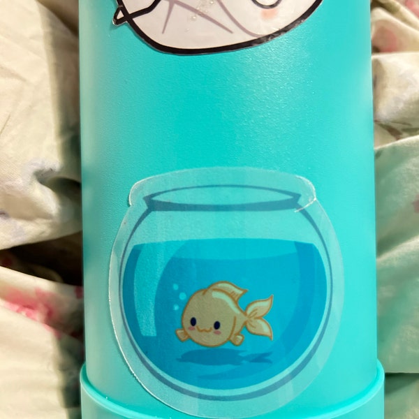 Clear Goldfish Sticker | Fish Bowl Sticker | Transparent | Waterproof ...