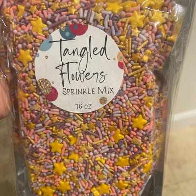 Pink Triangle Sprinkles Valentines Heart Kisses Sprinkle Red Pink ...