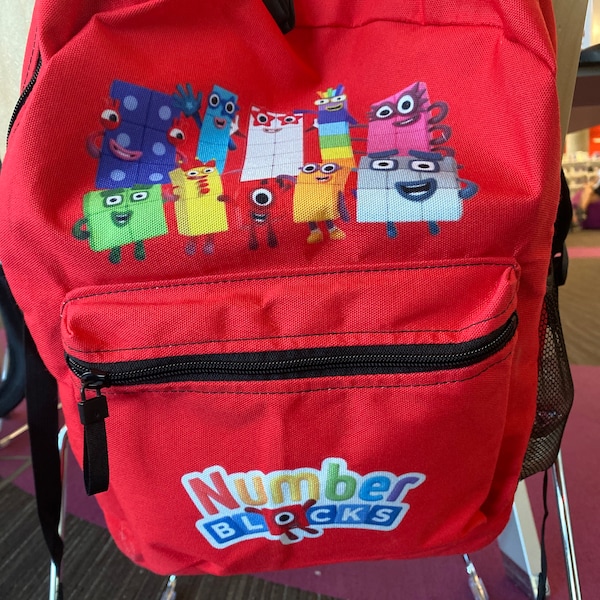 Numberblocks School Backpack (8 Color Options!) - Etsy UK